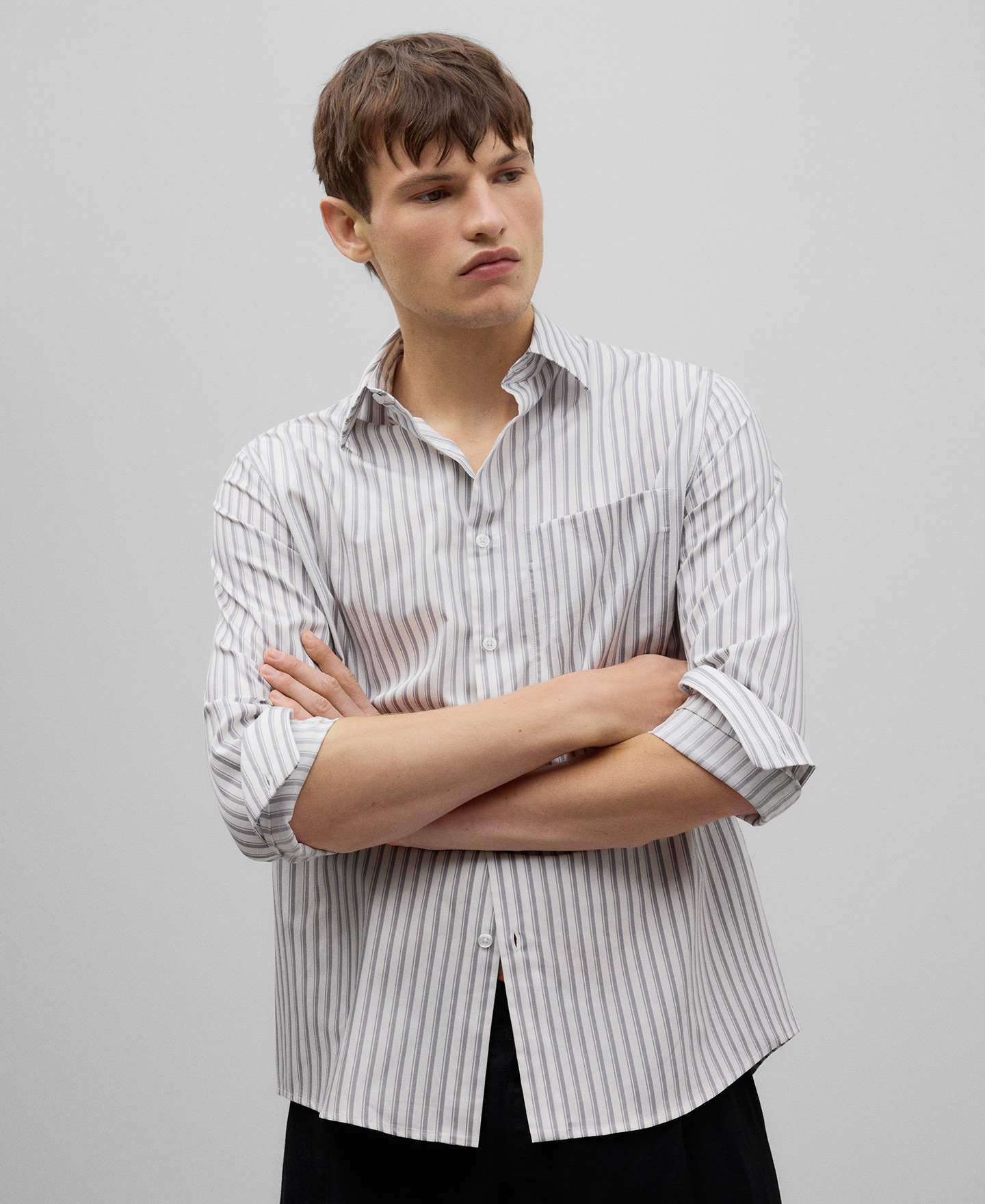 Striped cotton shirt man | AD USA