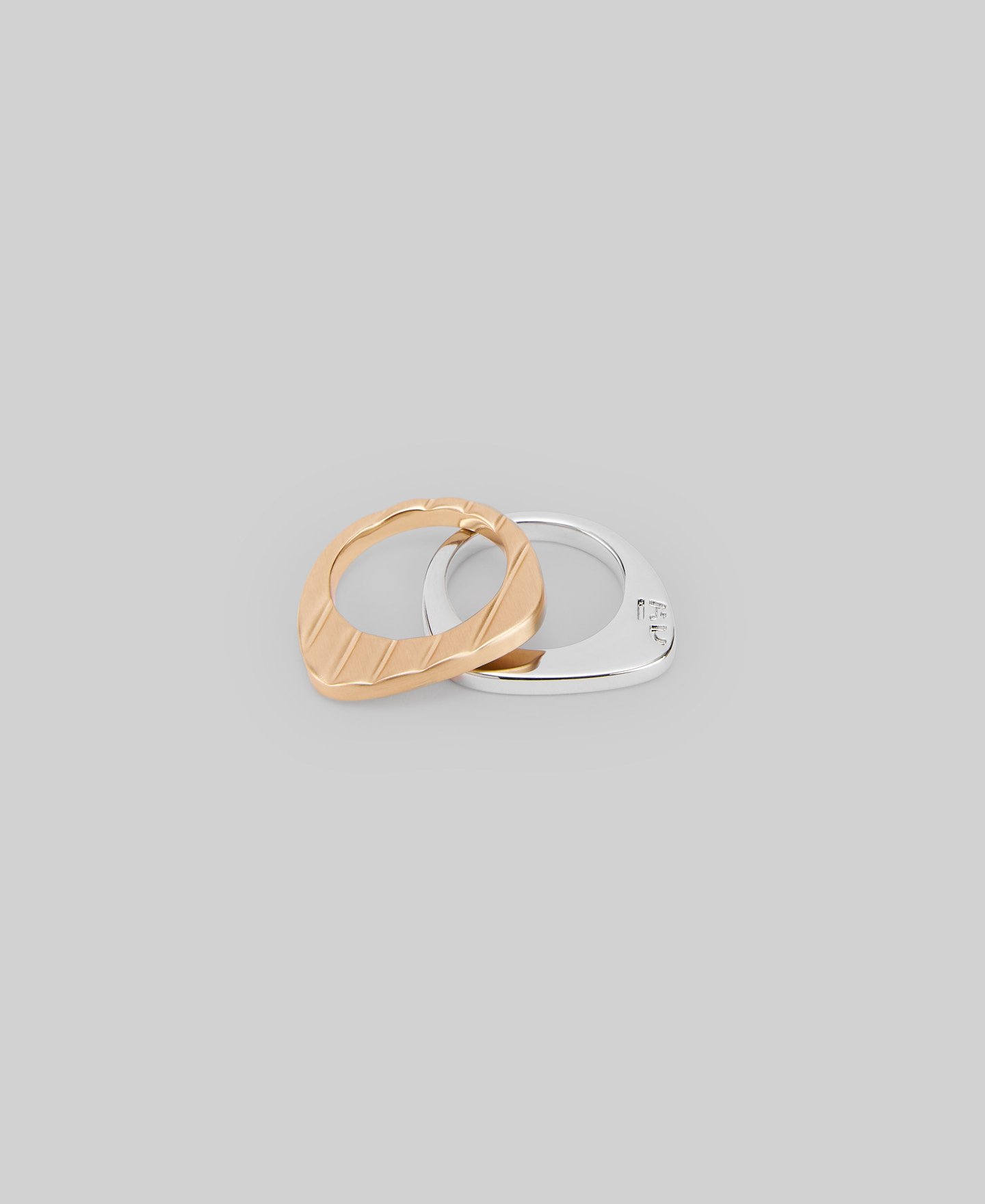 Two-tone combined rings woman | AD Portugal